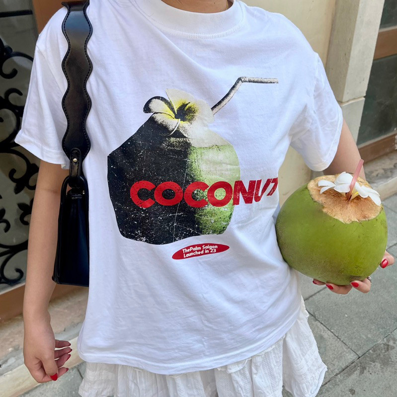 2024 Boxy Form "Coconut" T-Shirt - ThePalm | Shopee Philippines