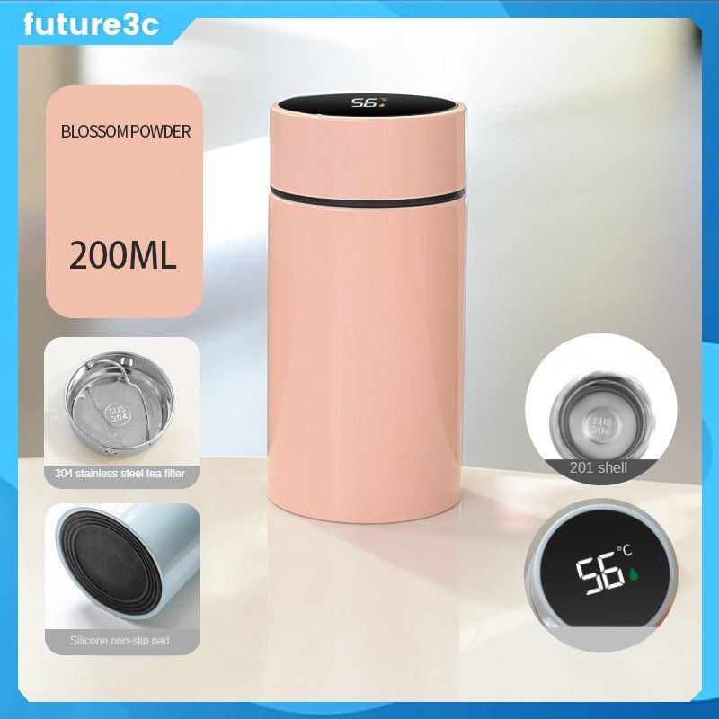 200ml Smart Thermos Water Bottle Intelligent Temperature Display ...