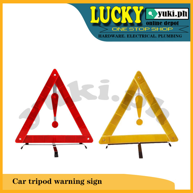 ★Y-EARLY WARNING DEVICE TRIANGLE SIGN FOR SAFETY ROAD VEHICLES (RED ...