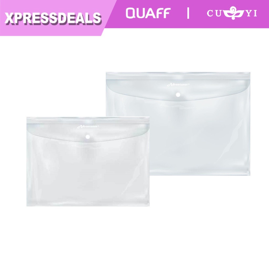 [10pcs] Long Plain Clear Plastic Envelope Snap | XPD | Shopee Philippines