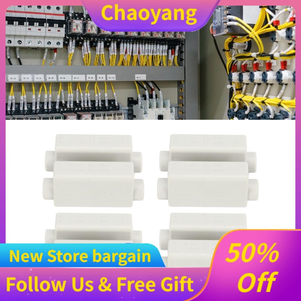 Chaoyangmall Saluaqui 4pcs Splice Terminal Block Double Screw Brass ...