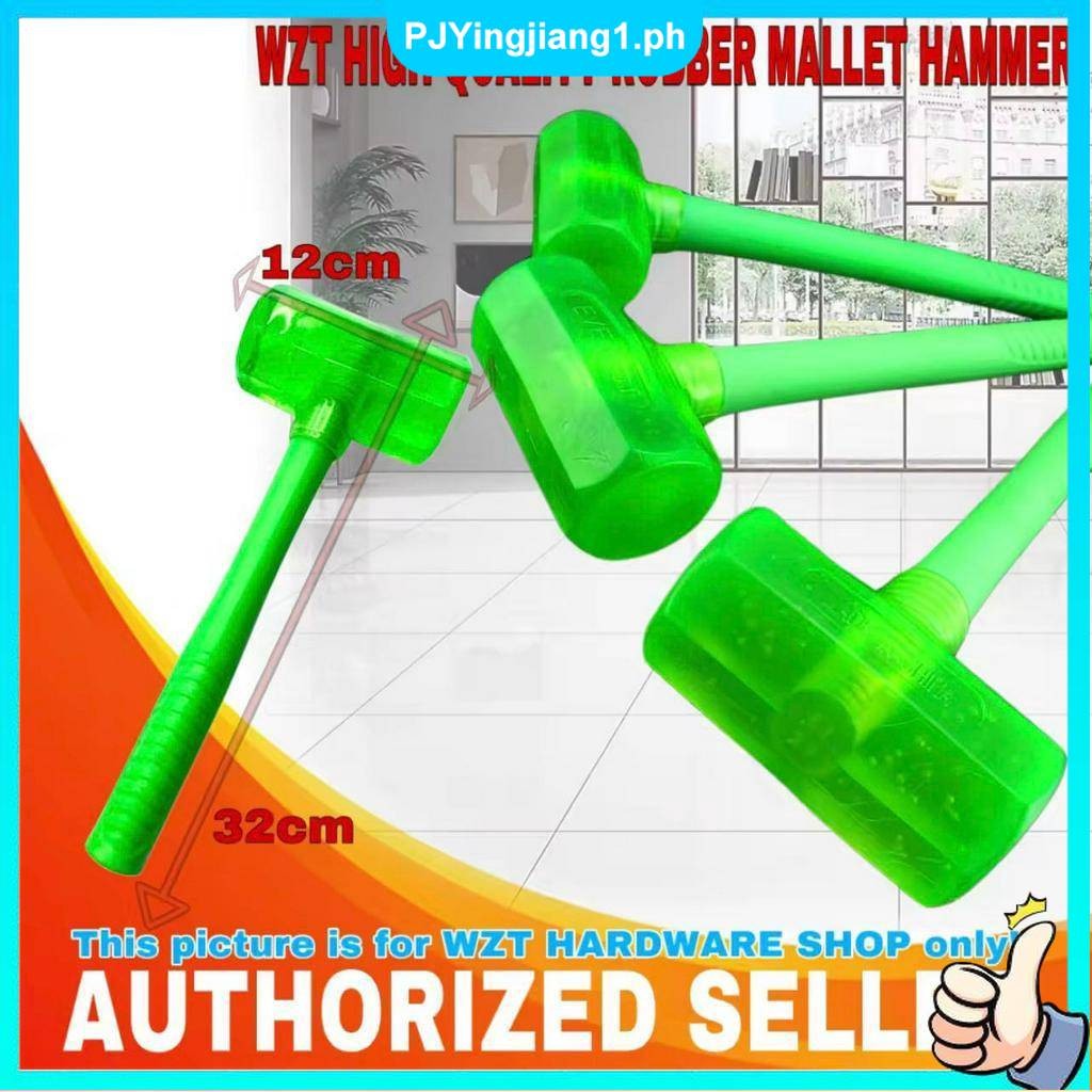 Octagonal Rubber Hammer High Quality Green Transparent Rubber Mallet ...