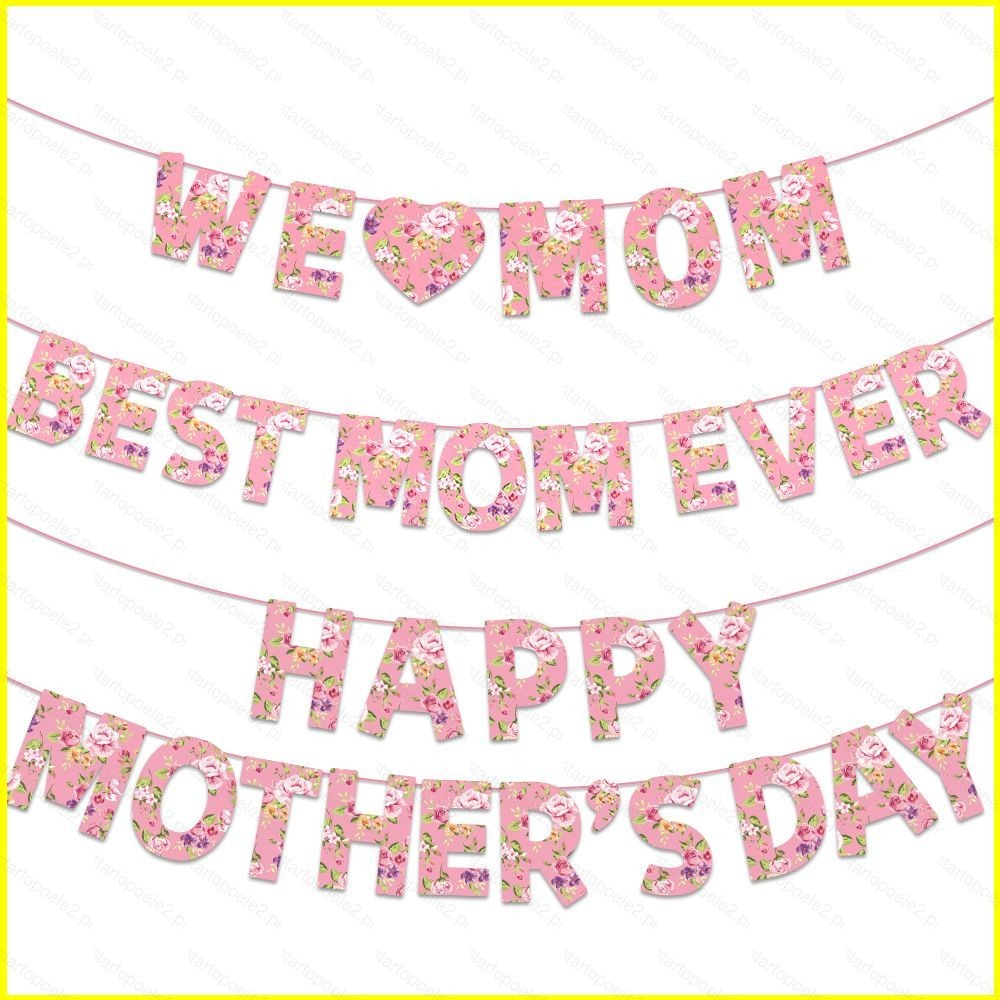 Kira Mothers Day theme party decoration backdrop banners art ornaments ...