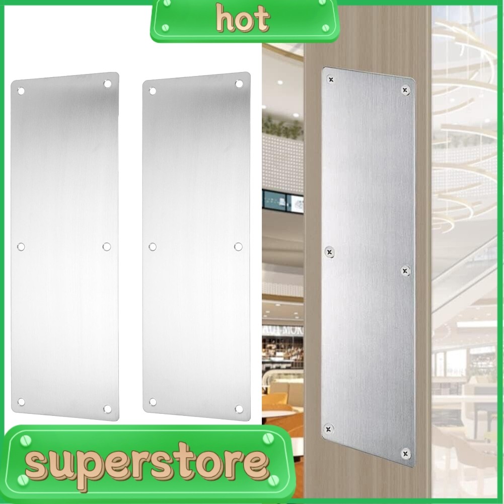 SUPER| Door Push Plate Kick Plate Interior or Exterior Door Protection ...