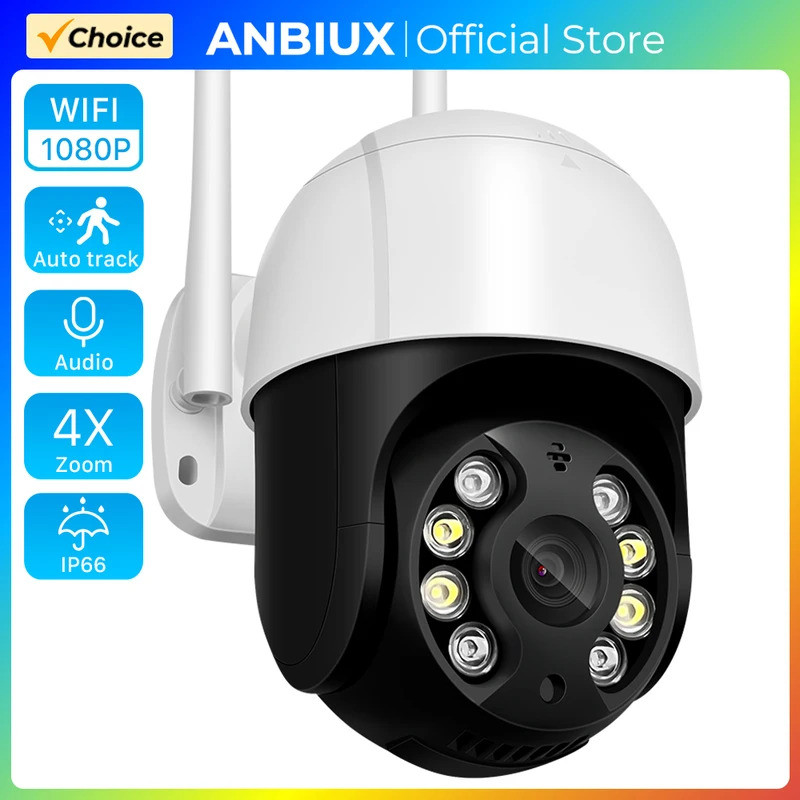 1080P PTZ Wifi IP Camera Outdoor 4X Digital Zoom AI Human Detect ...