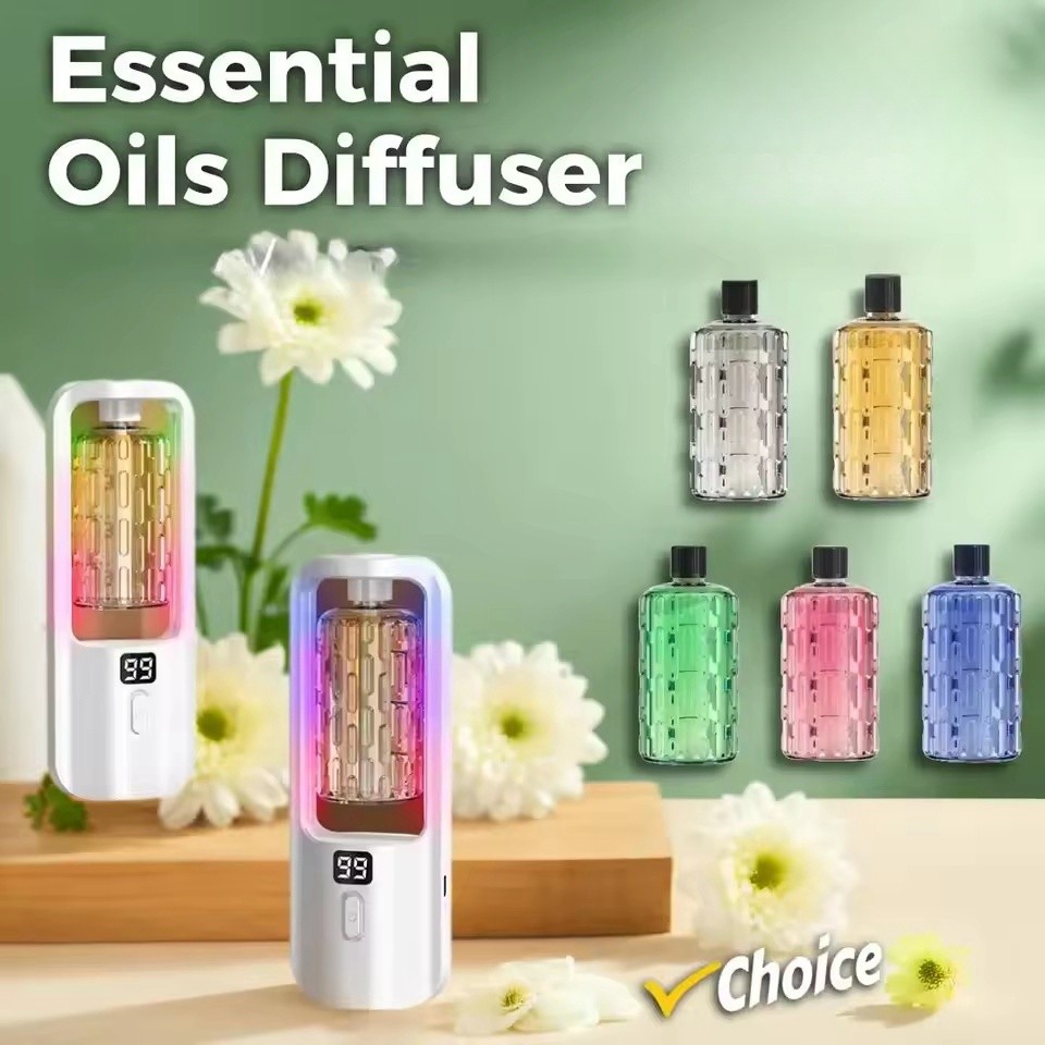 Digital display Rechargeable Fragrance Machine Automatic Aroma Diffuser ...