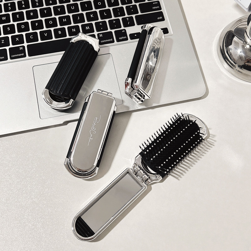 comb with mirror comb with mirror aesthetic vanity mirror Foldable Comb ...