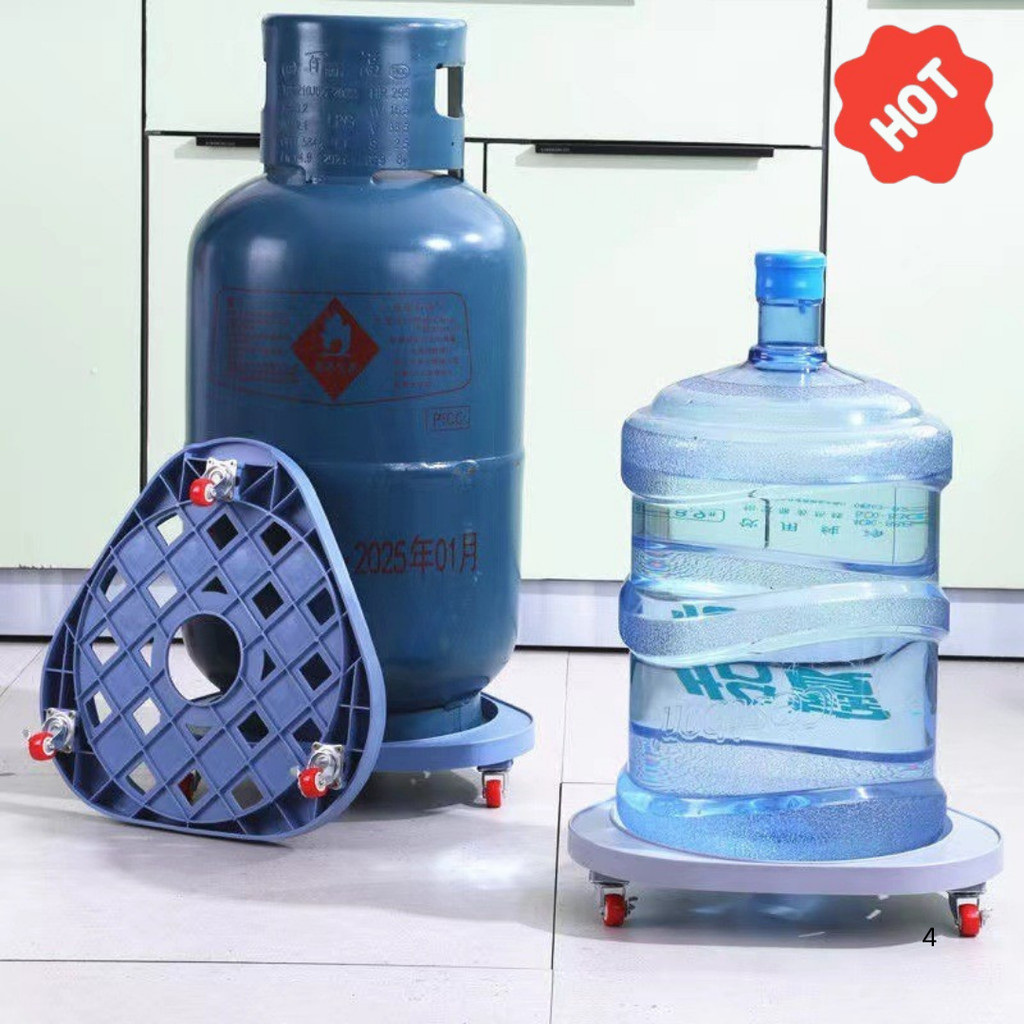 Shelf gas cylinder movable pallet tray bracket with wheels base stand ...