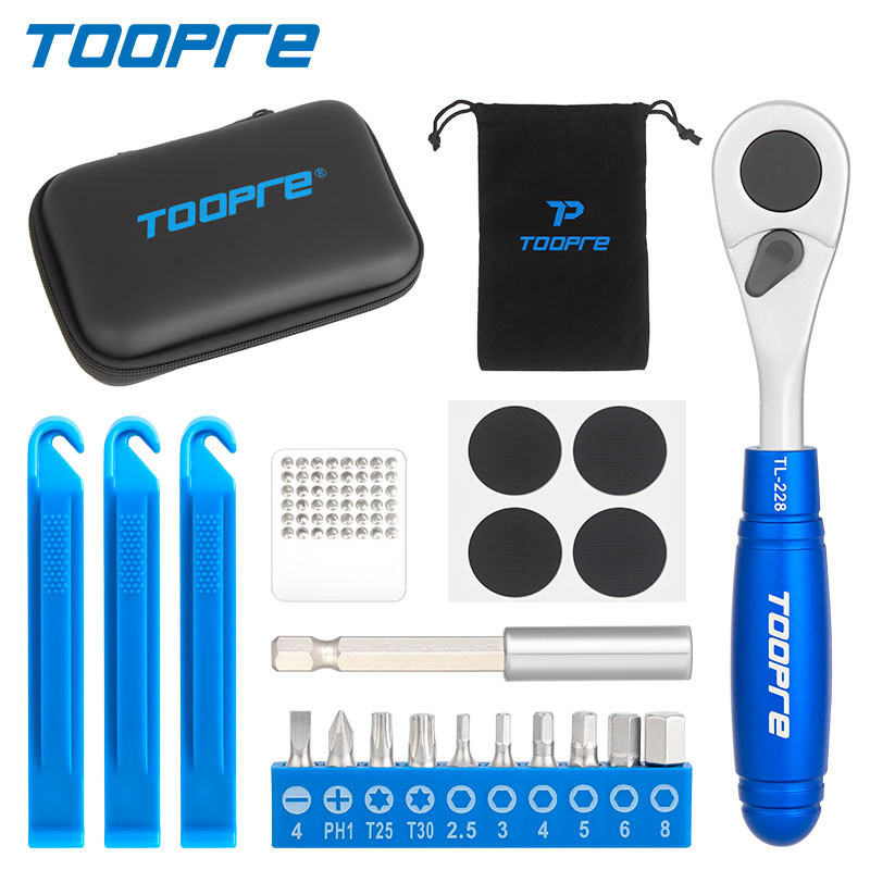 TOOPRE Bicycle Ratchet Wrench Set Mini Portable Multi functional Small ...