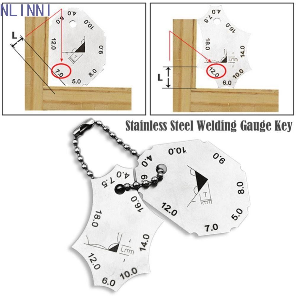 NLINNI Welding Gauge, Throat Depth Tee Joint Weld Gauge, Right Angle ...