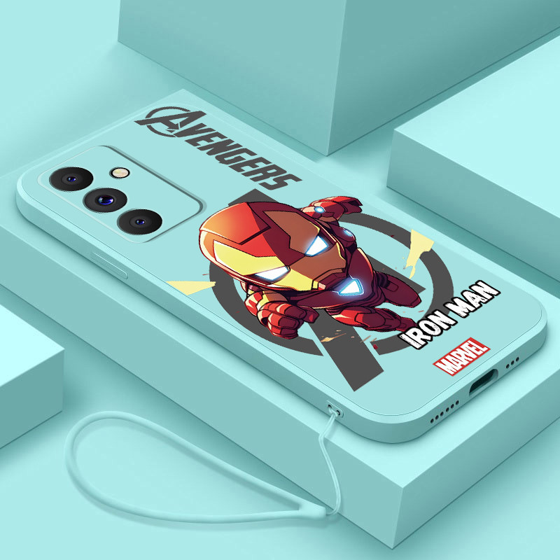 Samsung Galaxy A56 A36 A26 5G Iron Man Silicone Soft Case Glowing Arc ...