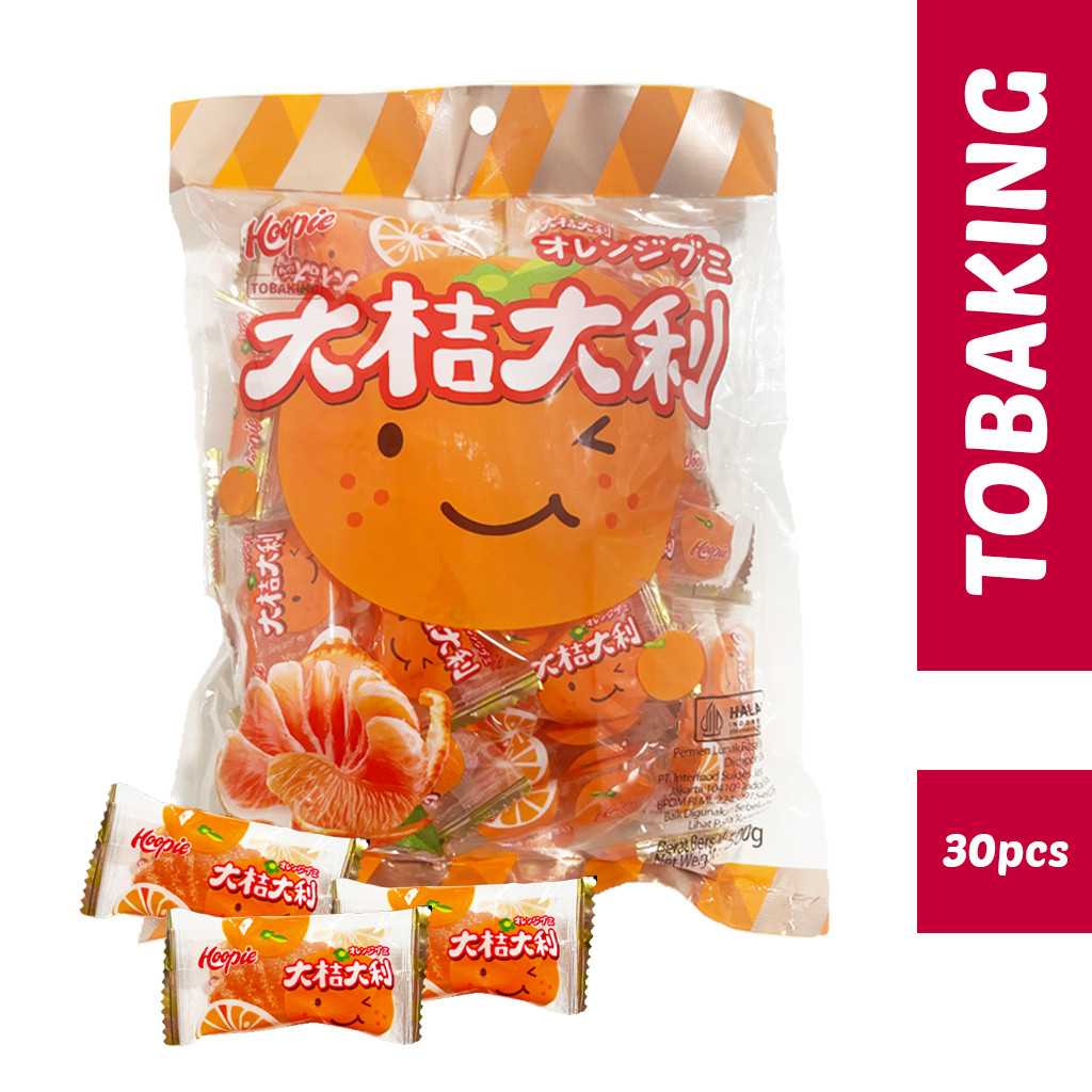 Hoopie Naraya Orange Jelly Candy 500gr 30pcs HALAL Orange Candy ...