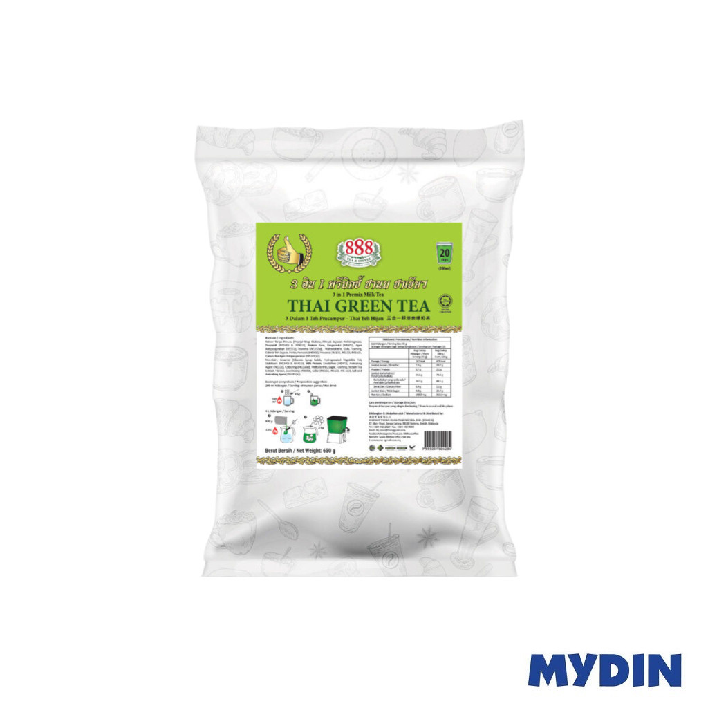 888 Instant Thai Green Tea (650g) | Shopee Philippines