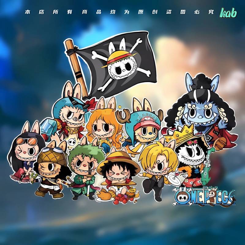 One Piece Stickers Cartoon Anime Luffy Bumper Stickers One Piece Room ...