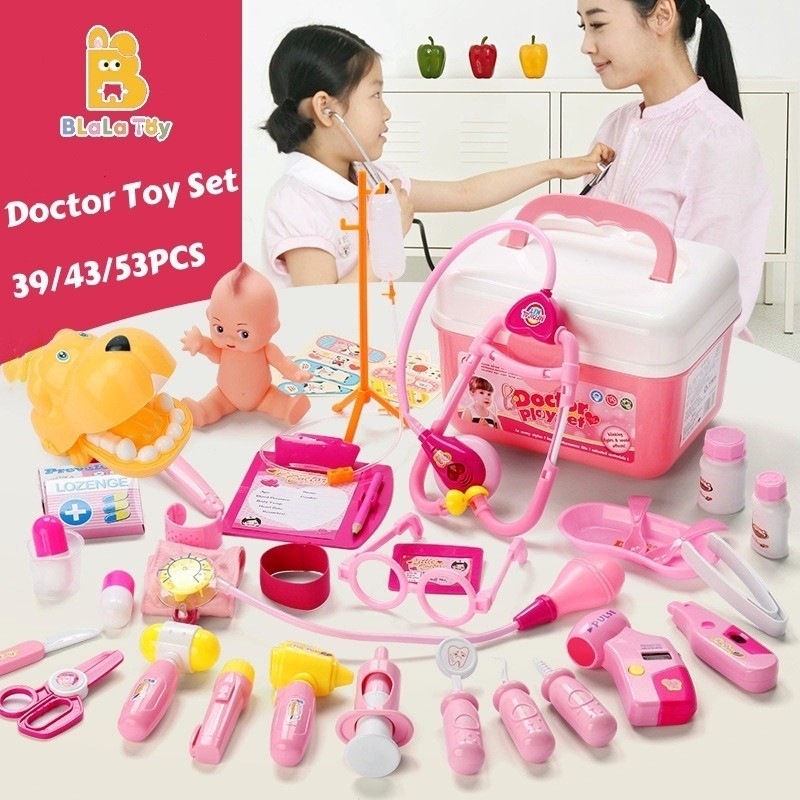 Doctor Nurse Toy Set for Kid Gifts Medical Box Nurse Role Play Prop ...