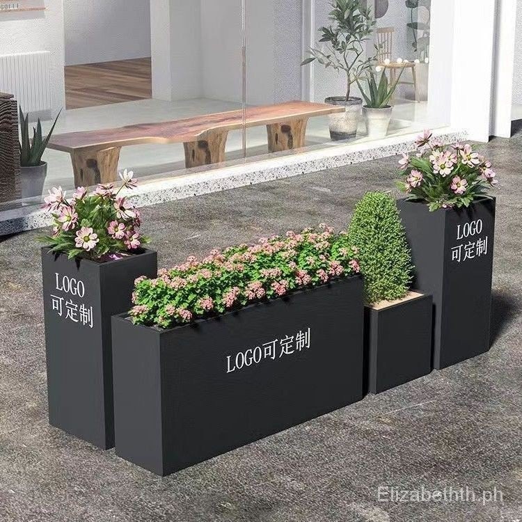 Outdoor Iron Flower Box Combination Square Garden Flower Bed.Fence ...