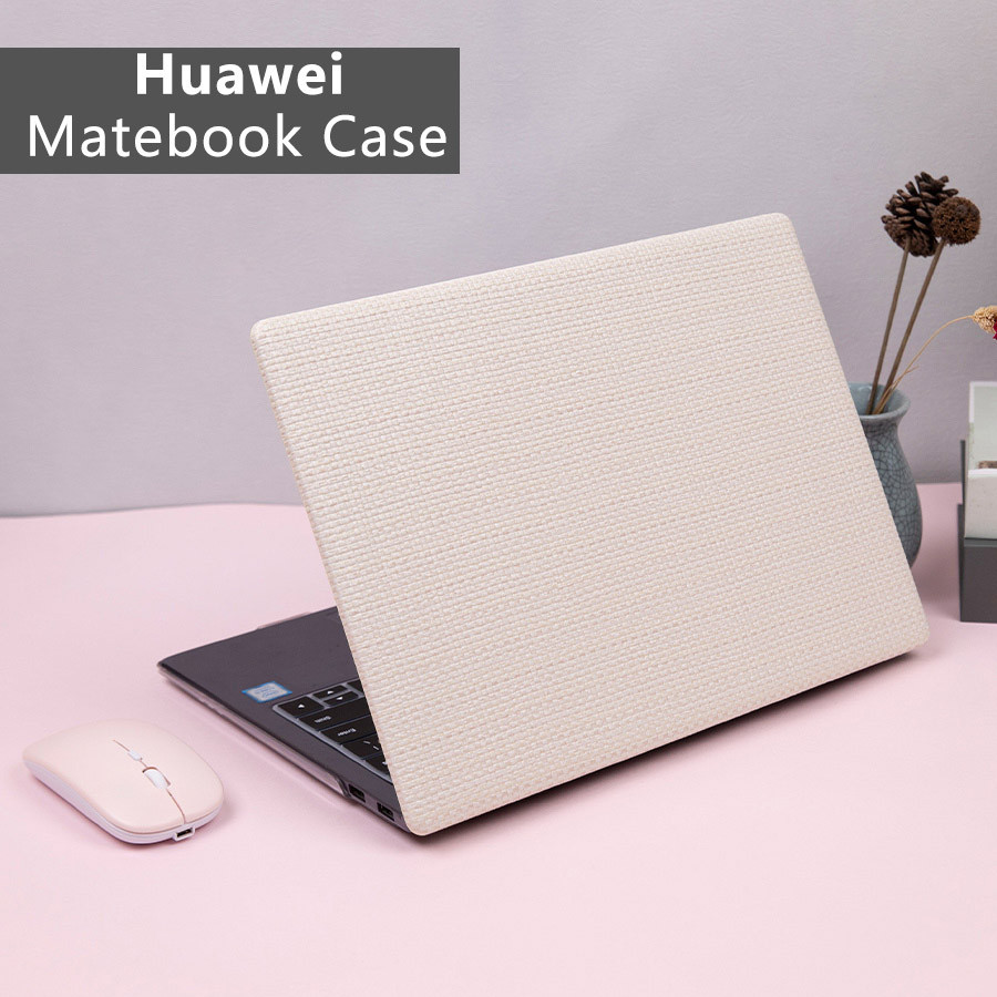 Huawei Matebook case D14 2023 Grass mat pattern PU Leather 14 15 inch ...