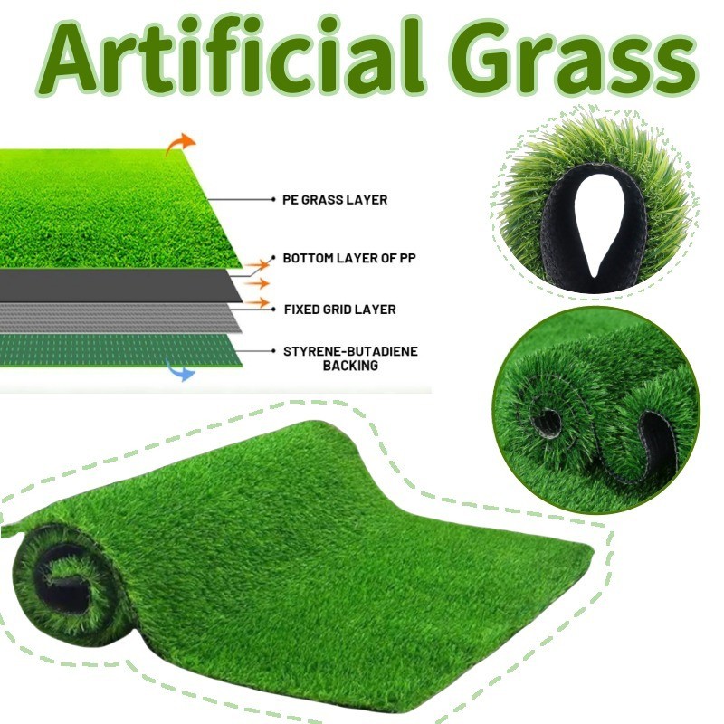 Artificial Grass Carpet Outdoor Paving Synthetic Grass Pad Garden ...