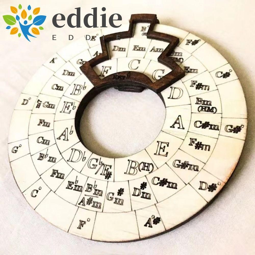 26EDIE Guitar Chord Wheel, Circle Of Fifths Wheel Round Wooden Wheel ...