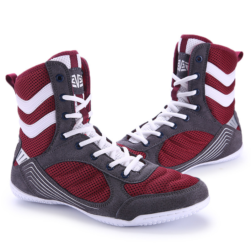 Men's and Women's Boxing Wrestling Shoes Rubber Outsole Professional ...