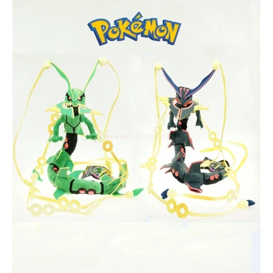 Pokemon Plush Toy Rayquaza Peluche Doll Green Black Stuffed Toys ...