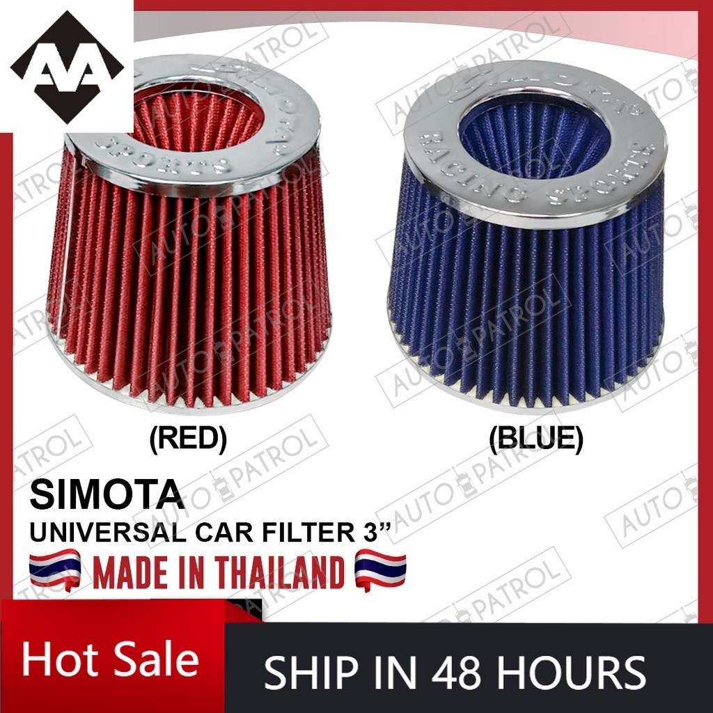 SIMOTA Air Filter RED high Quality Universal 3inch air Power Flow car ...