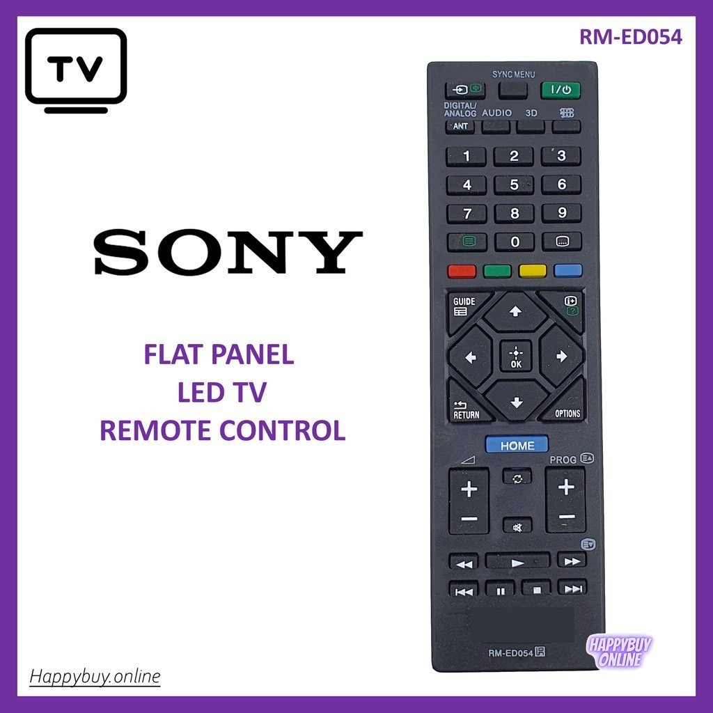 GG+Sony LED flat panel TV remote control (RM-ED054) Sony flat panel LCD ...
