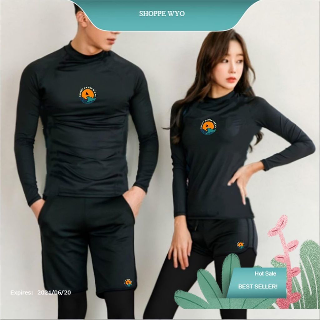 NEWLY!!! BLACK TERNO RASHGUARD (MENS/WOMENS) | Shopee Philippines