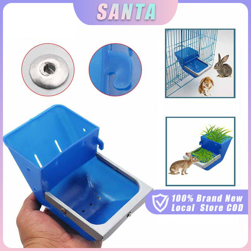 Small J- feeder for Rabbit Plastic Feeds Container for Rabbit and Other ...