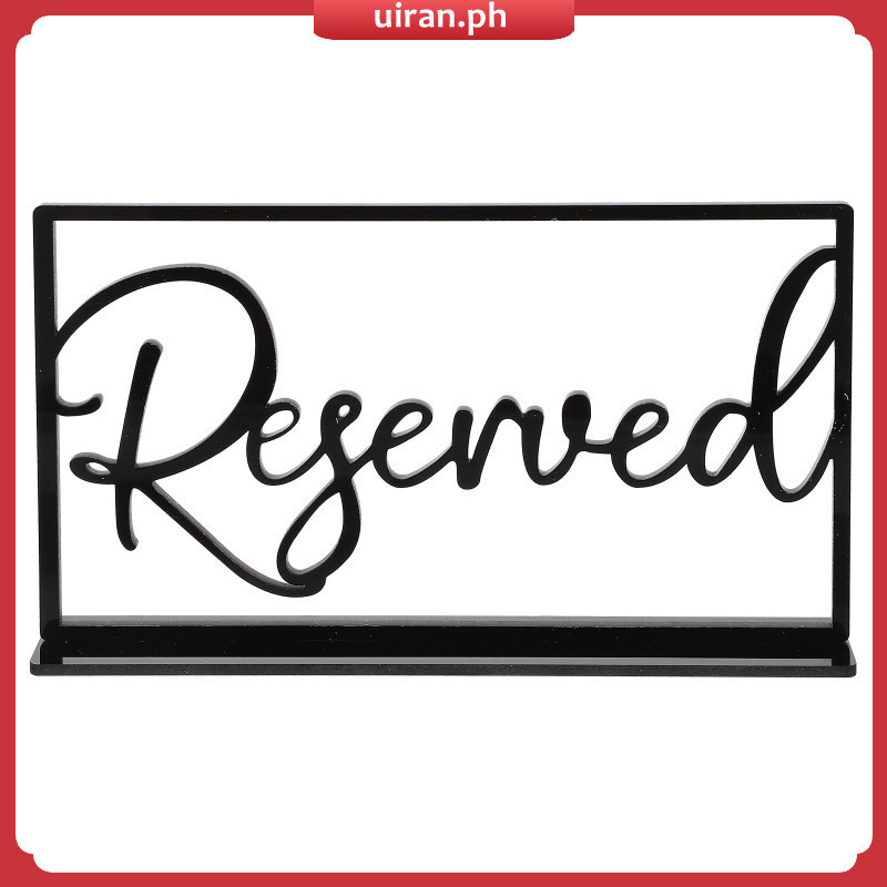 Reception Reserved Table Mark Dinner Chair Signs Party Business ...