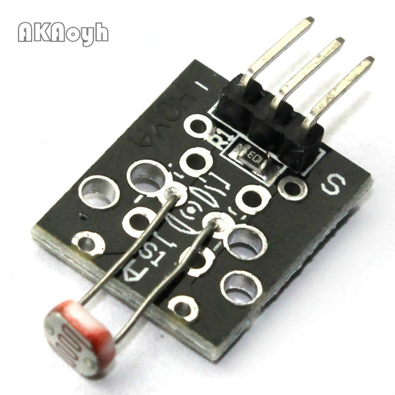 KY-018 3pin Optical Sensitive Resistance Light Detection Photosensitive Sensor Module for ...