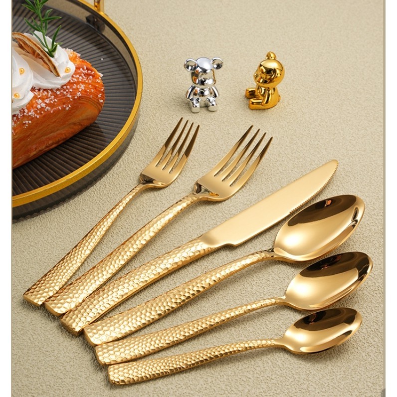 Relief high-end restaurant stainless steel tableware Western cutlery ...