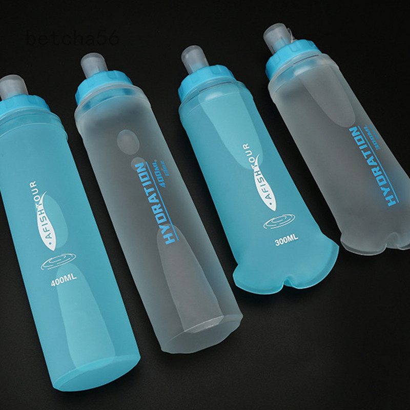 Foldable Silicone Soft Flask Water Bottles Outdoor Camping Traveling ...