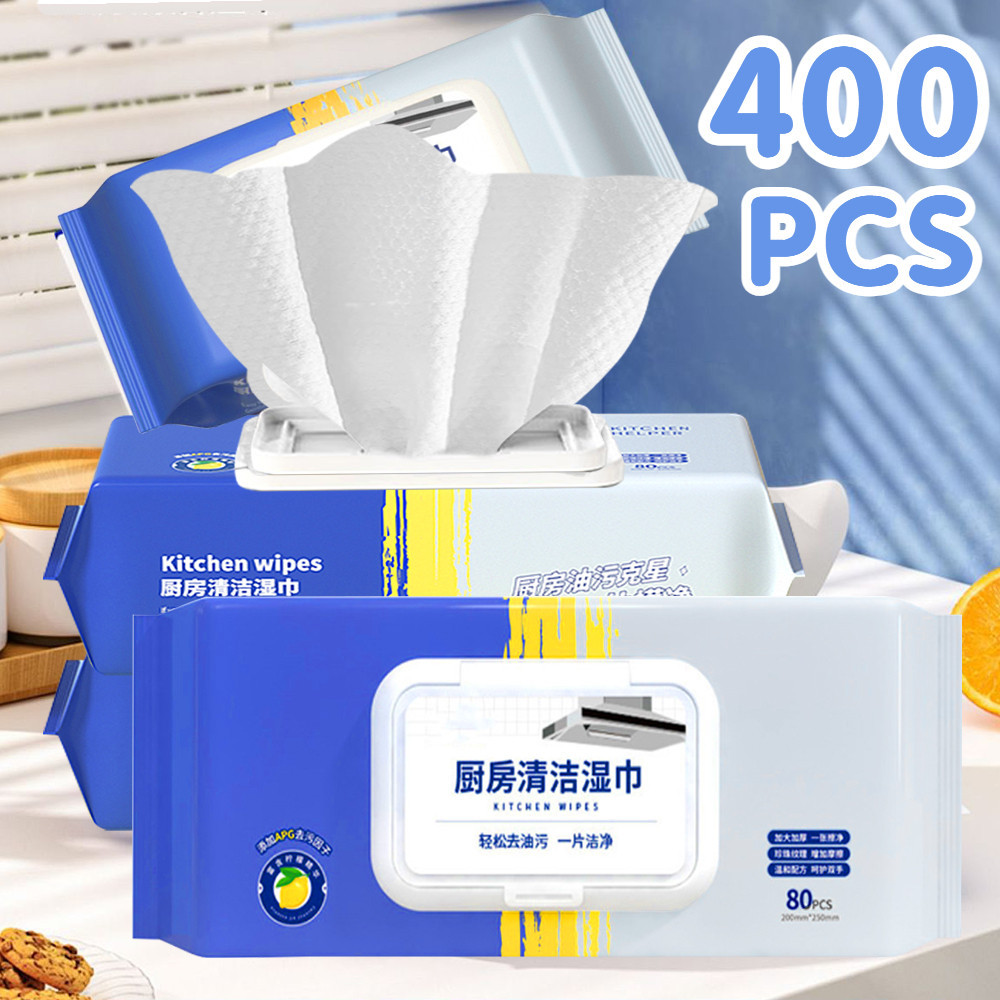 Large Kitchen Cleaning Dirt Wipes / Kitchen No-rinse Grease Mat Wipe ...