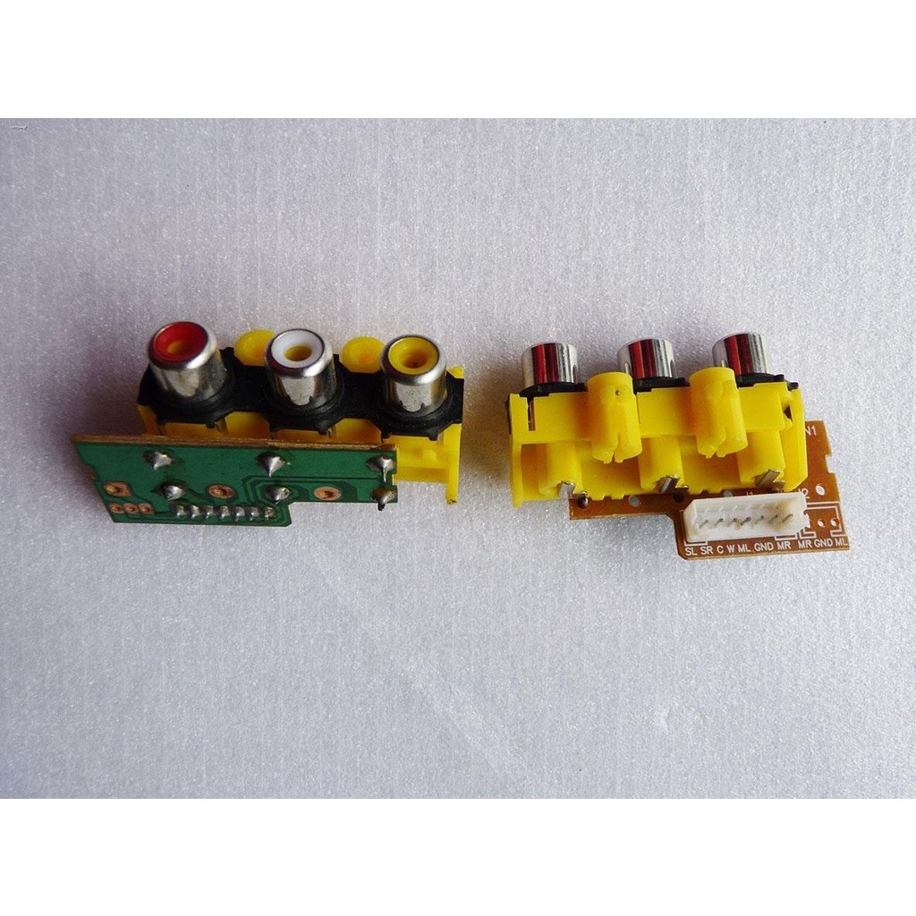 Three-hole AV socket socket socket audio signal input socket audio ...