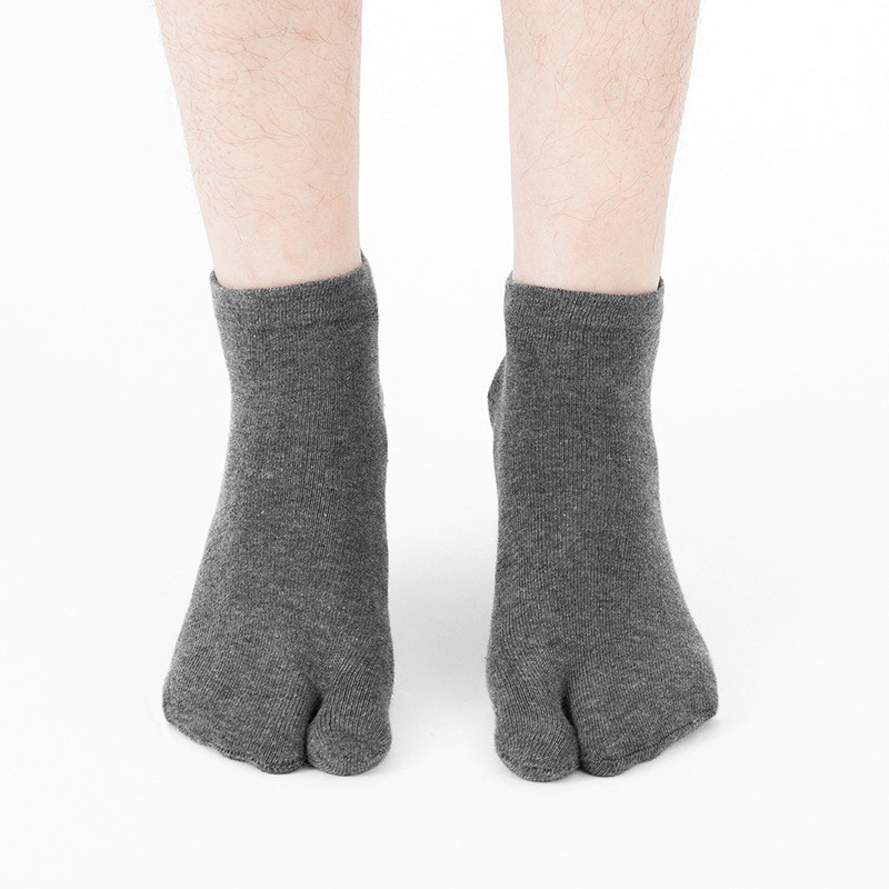 Fashion Japanese Style Tabi Toe Socks for Men Women Summer Fiber Two ...