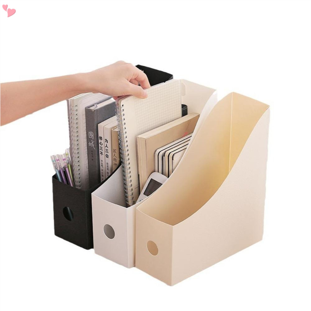 Foldable Desk File Holder Organizer Sturdy PP Magazine Storage Box ...