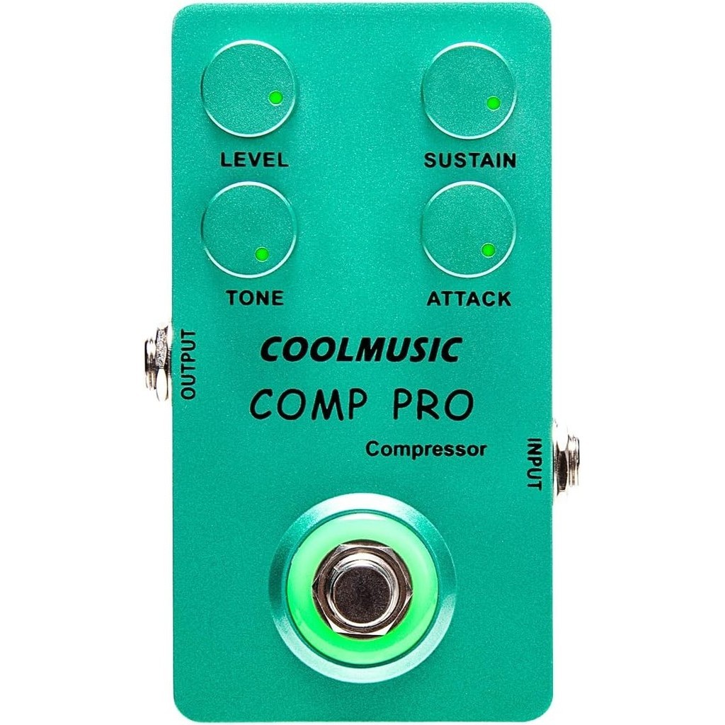 COOLMUSIC C-CS01 Compressor Pedal, Comp Guitar Pedal Compression Effect ...