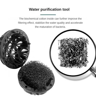 Aquarium biological ball black biological filter media fish tank ...