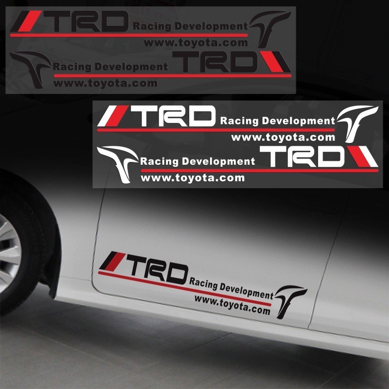 Car Sticker Accessories TRD Car Toyota Racing Development Sticker ...
