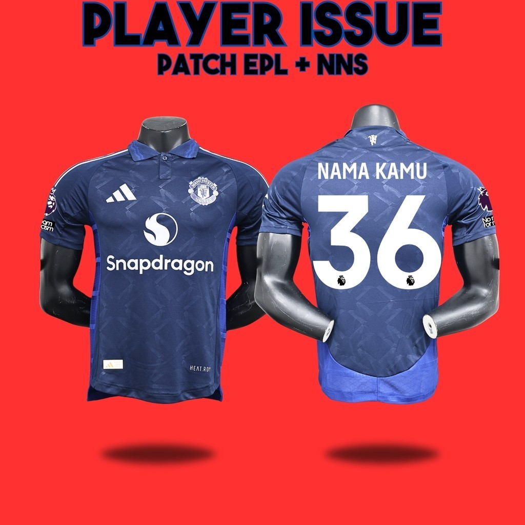 Player ISSUE Jersey Manchester United 2024 2025 Away Football Shirt MU ...