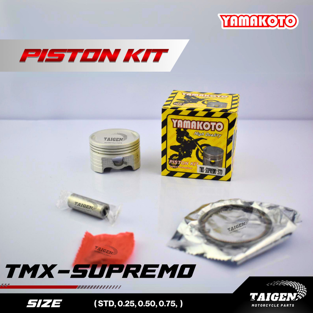 YAMAKOTO Motorcycle Piston Kit For TMX SUPREMO | Shopee Philippines