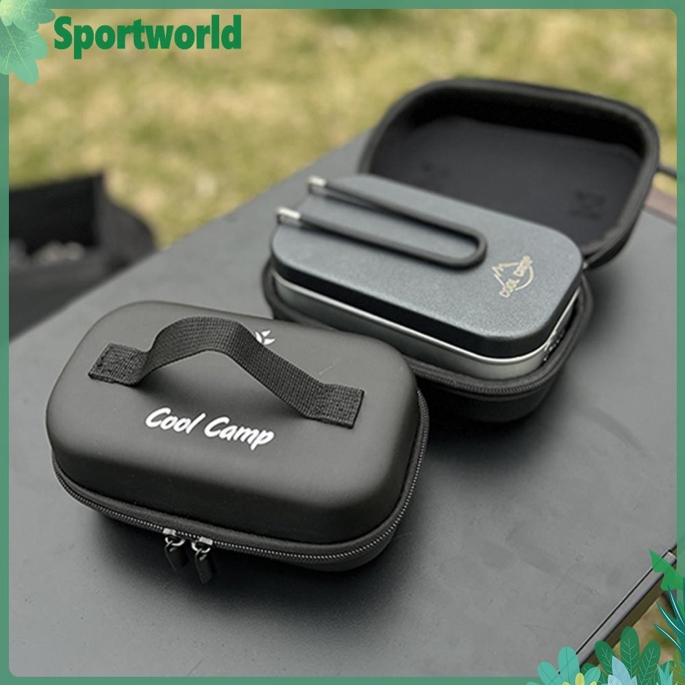 Square EVA Picnic Bag Shockproof Lunch Box Container Tableware Storage ...