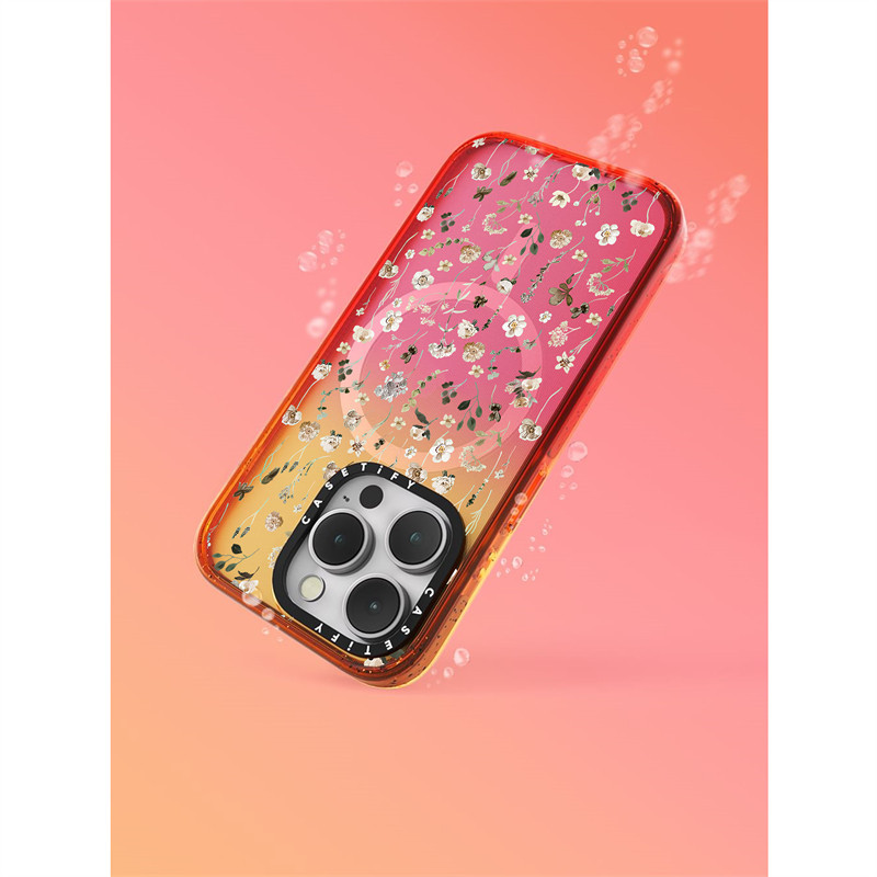 CASECASE X Flower clusters Peach Haze Collection Color Clear Hard ...