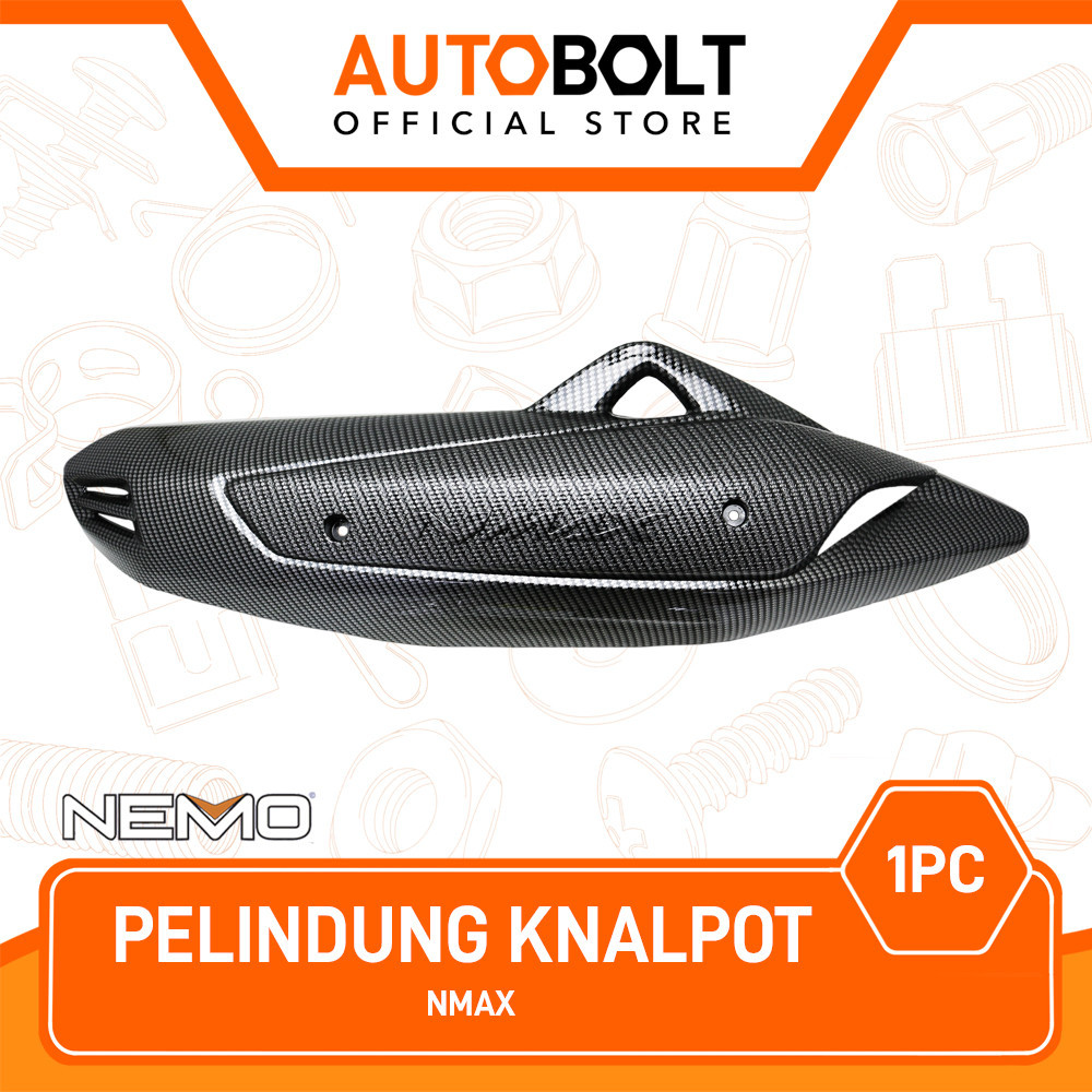 Exhaust Protector Yamaha NMAX N MAX 155 Cover Muffler Cover Carbon ...