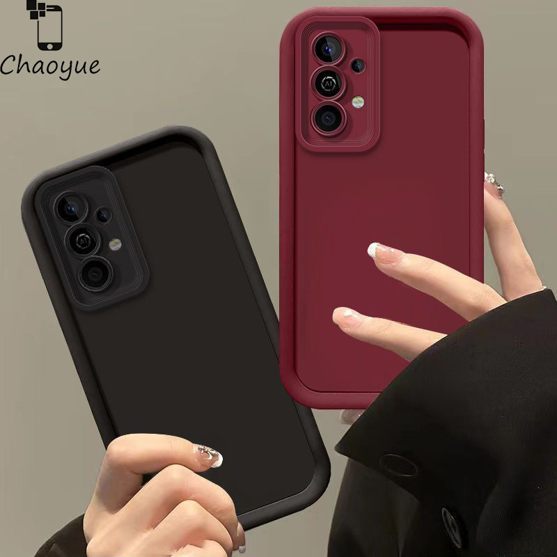 Simple Solid Color Angel Eyes Shockproof Soft Case For Samsung ss Galaxy A16 A06 A73 A55 A54 A53 ...