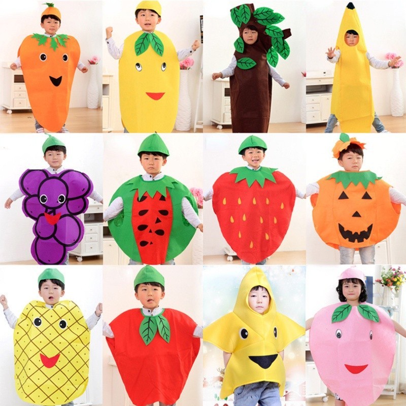 Halloween Fruit Vegetable Cosplay Costume Party Cartoon Clothes Adult ...