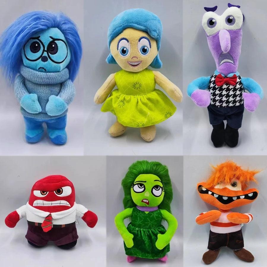 Inside Out 2 Plush Toys Talk It Out Anxiety Joy Sadness Kids Plushie ...