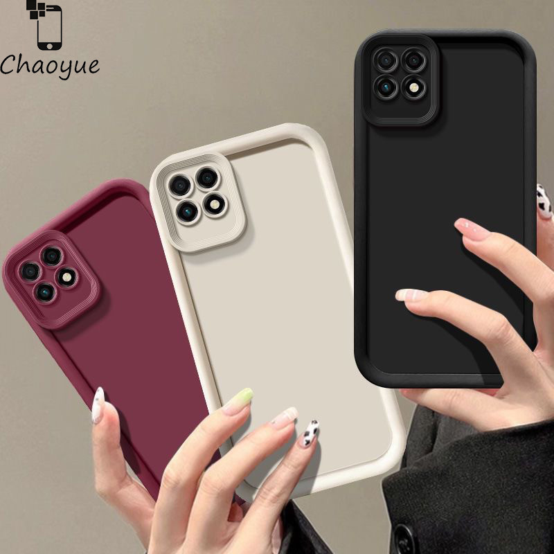 Simple Solid Color Angel Eyes Shockproof Soft Case For Realme Note50 ...