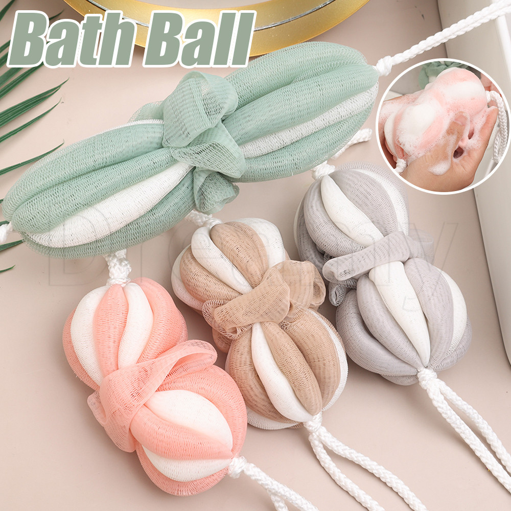 Extra Long Stretchable Shower Sponge Ball - Elastic Long Strip Mesh ...